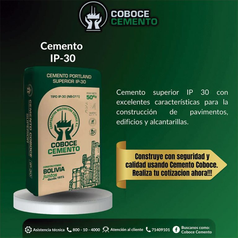 Cemento Coboce IP-30 – Coboce Cemento